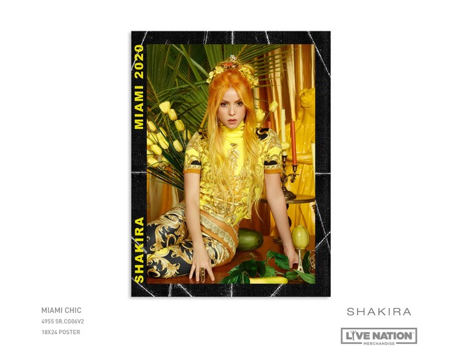 Shakira Launches New Merch With Live Nation Merchandise To Celebrate ...