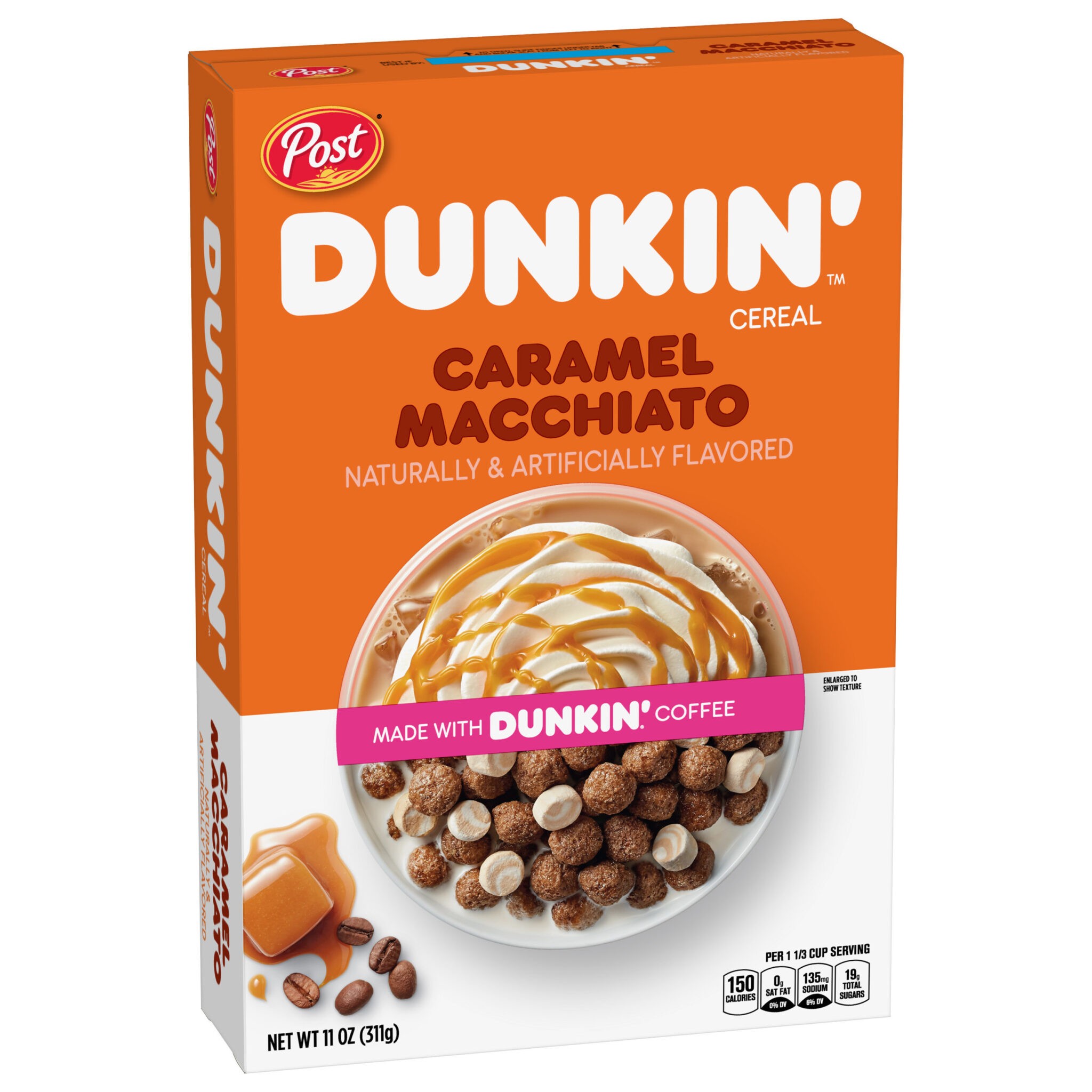 Post Cereals x Dunkin' Create Caramel Macchiato and Mocha Latte Cereal ... Post Cereals x Dunkin' Create Caramel Macchiato and Mocha Latte Cereal ...
