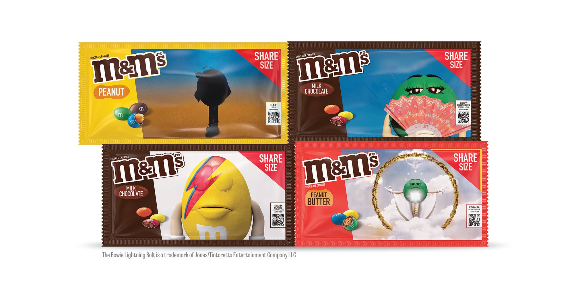 M&M's Teams Up with Kacey Musgraves, H.E.R., Rosalía, and David Bowie ...