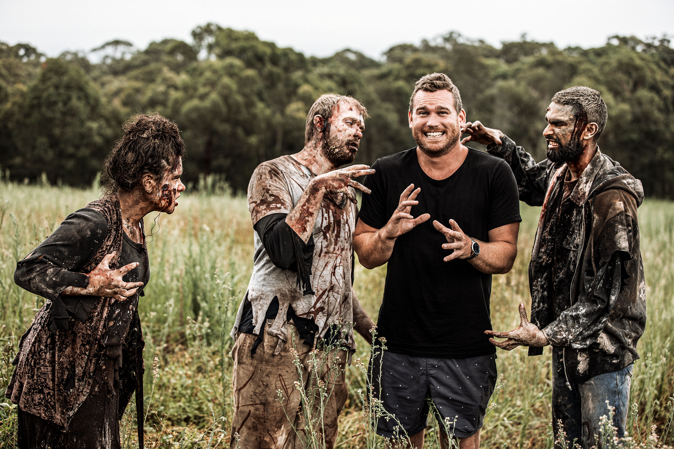 Check Out Behind-The-Scenes Photos and Character Posters for Zombie ...