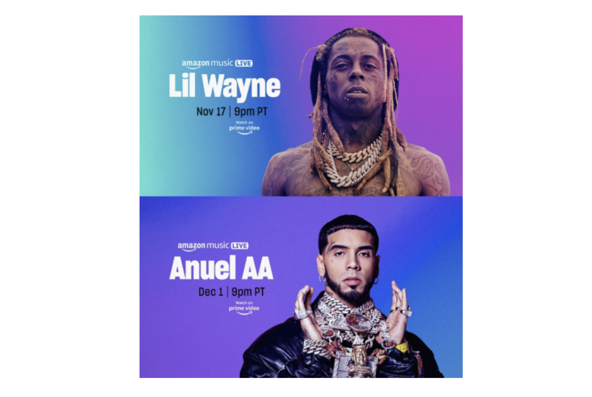Lil Wayne & Anuel AA Newest Additions to Amazon Music Live’s Lineup of ...