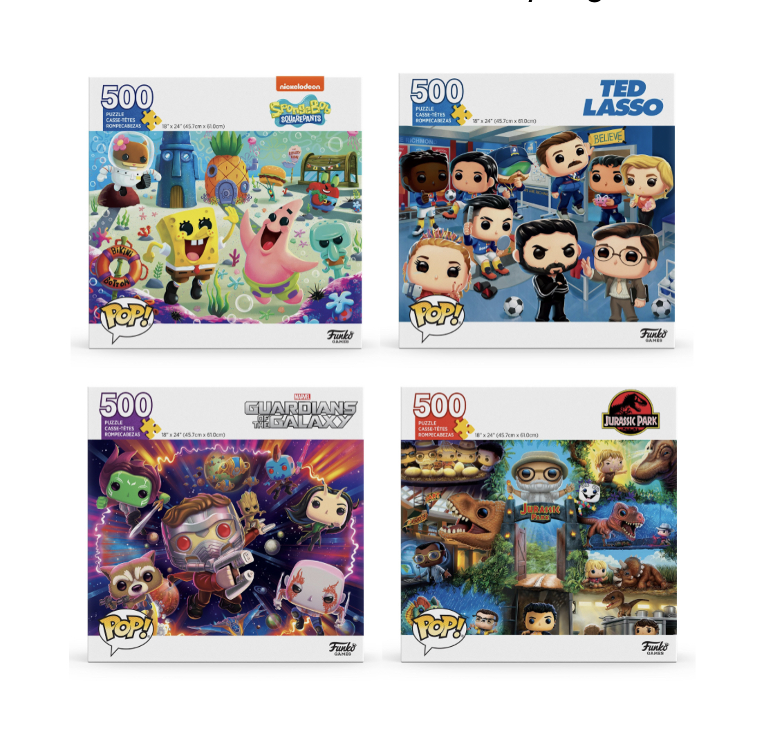 Funko Games Reveals New Pop! Puzzles Featuring SpongeBob, Ted Lasso ...