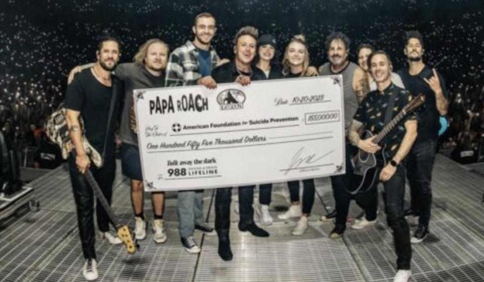 Papa Roach Donates $150k to American Foundation for Suicide Prevention ...