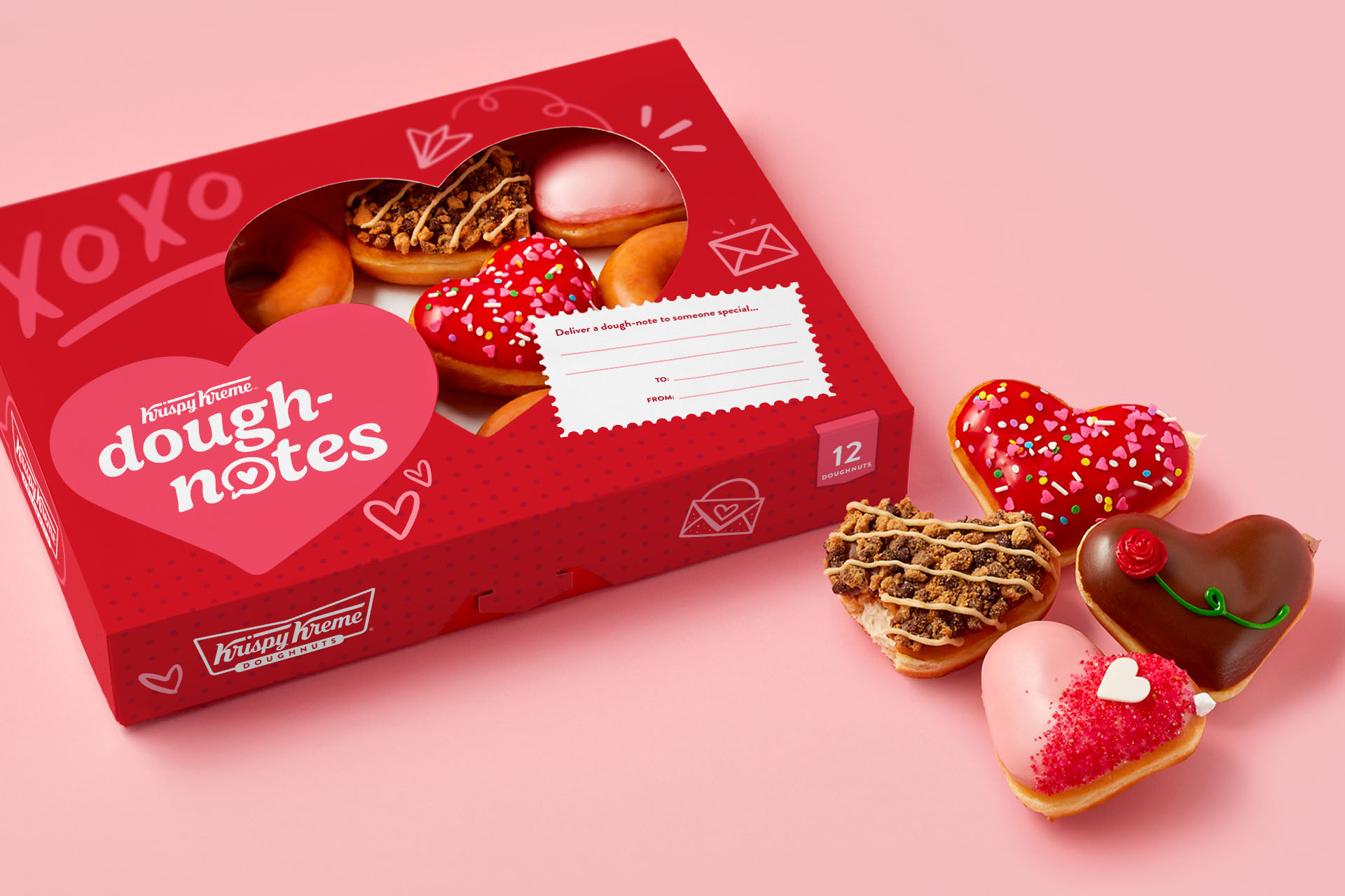 KRISPY KREME Celebrates Valentine’s Day with New Dough-Notes Dozen ...
