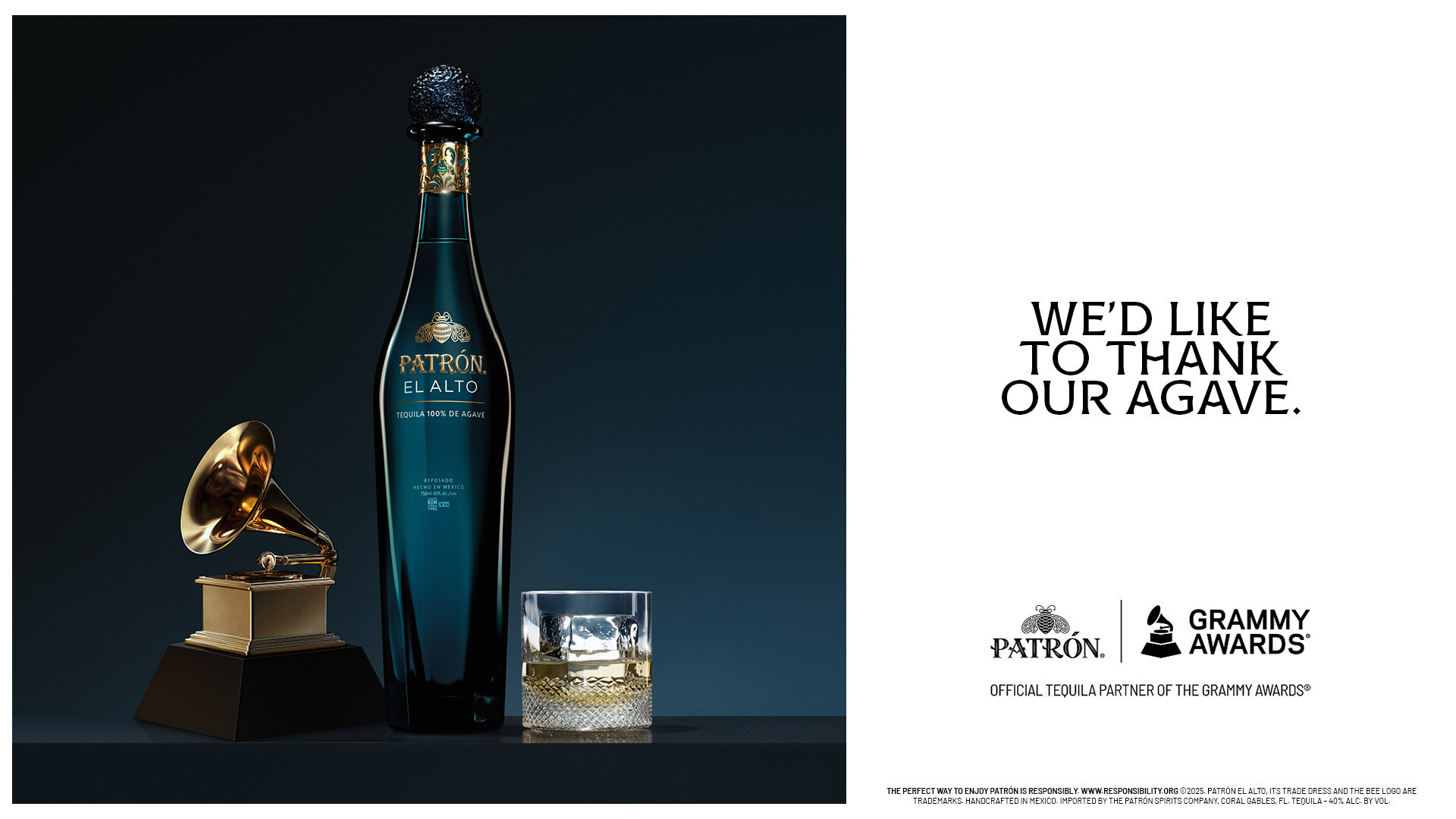 PATRÓN Tequila Named the Official Tequila Partner of the 2026 GRAMMY ...