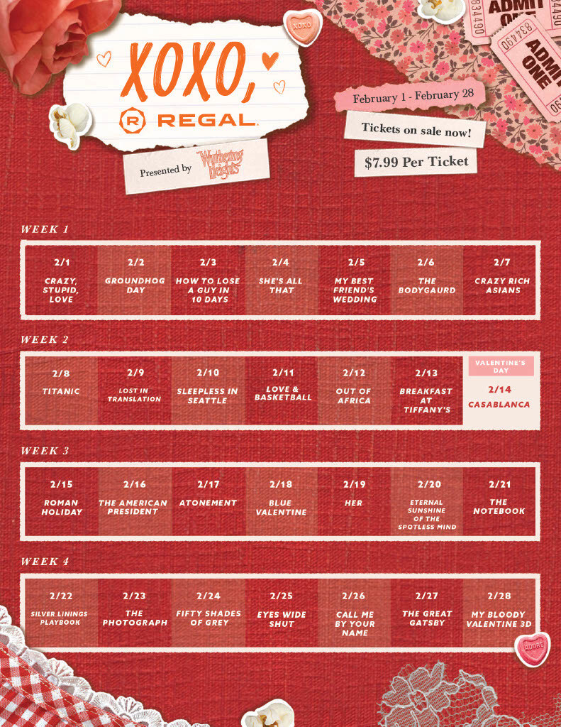 "XOXO, Regal" Delivers a Month-Long Love Letter to Moviegoers in ...